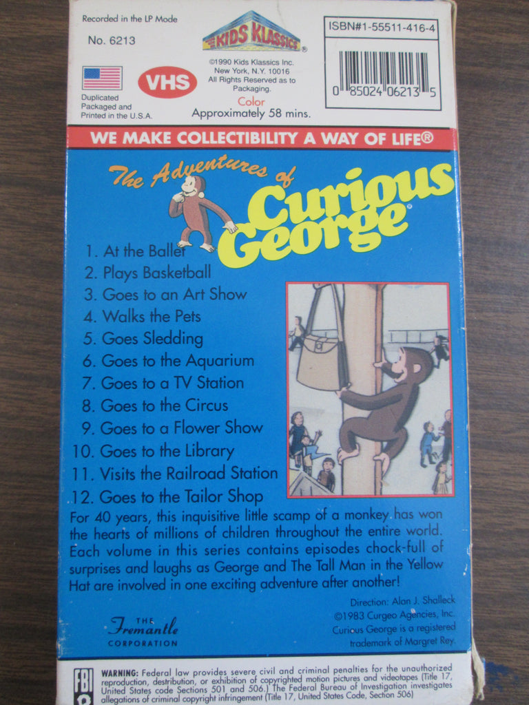 Adventures of Curious George VHS 1983 – Fun Stuff Super Store