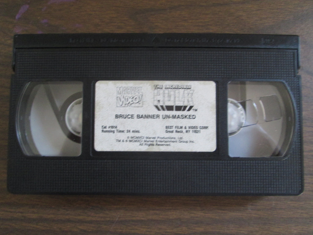 Incredible Hulk Bruce Banner Un-Masked VHS 1991 – Fun Stuff Super Store
