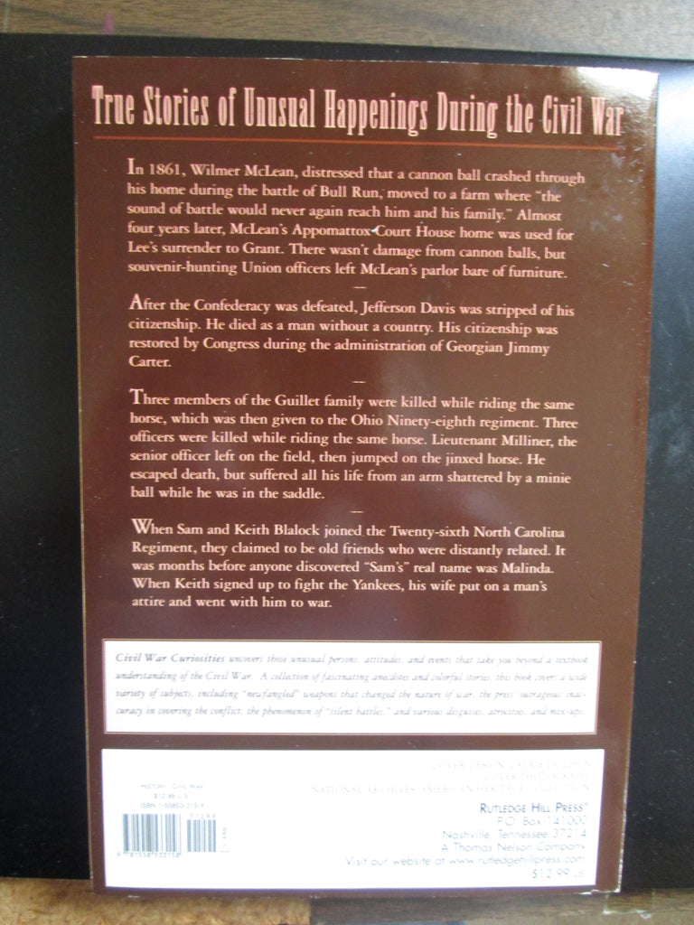 Civil War Curiosities by Webb Garrison PB 1994 – Fun Stuff Super Store