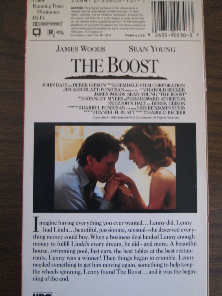 The Boost Movie starring James Woods and Sean Young VHS 1986 – Fun ...