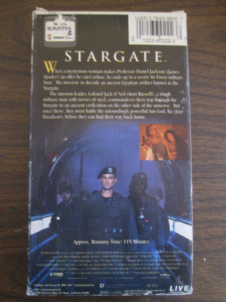 Stargate Movie starring Kurt Russell & James Spader VHS 1995 – Fun ...