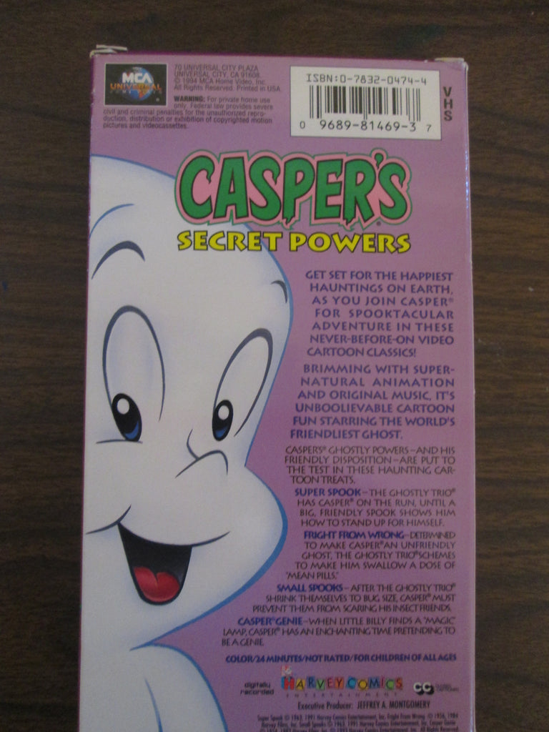 Casper's Secret Powers Cartoon VHS 1994 – Fun Stuff Super Store