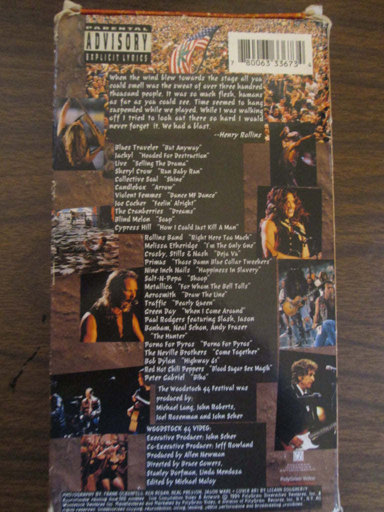Woodstock 94 VHS 1994 – Fun Stuff Super Store
