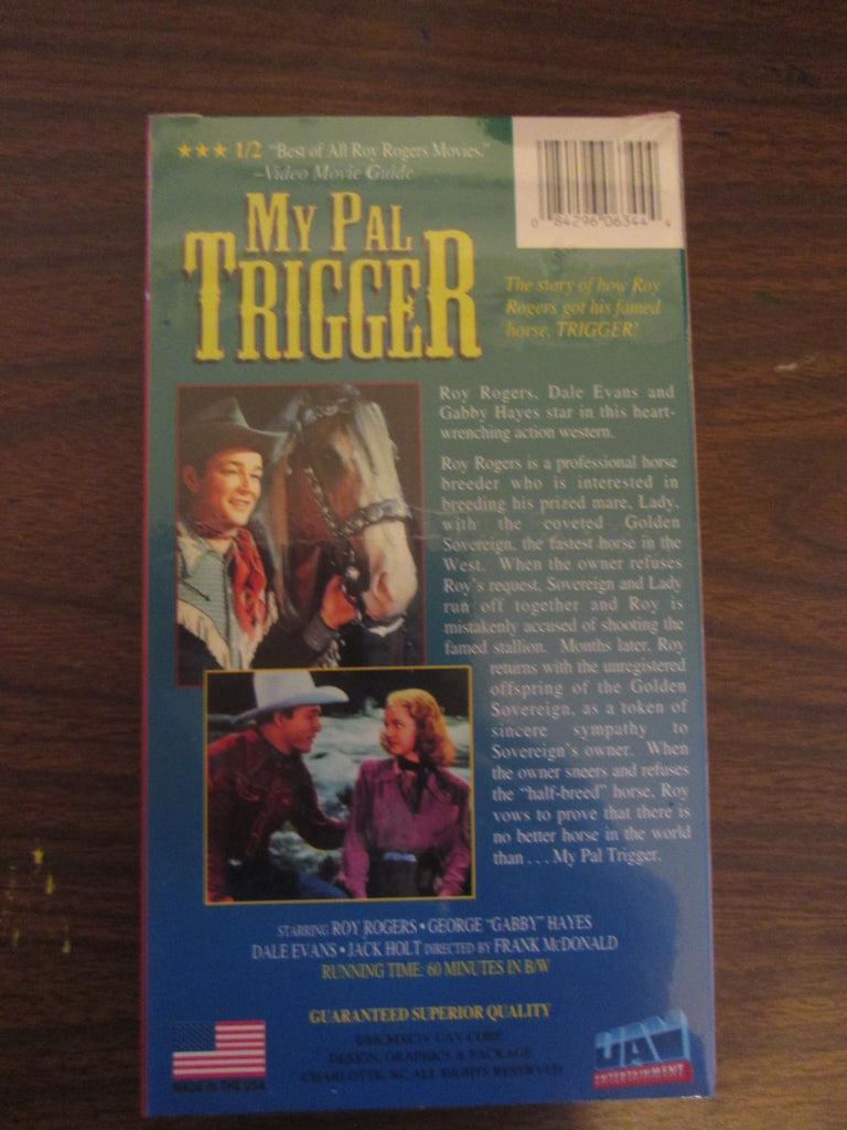 Roy Rogers My Pal Trigger Movie with Gabby Hayes Sealed VHS 1994 – Fun ...