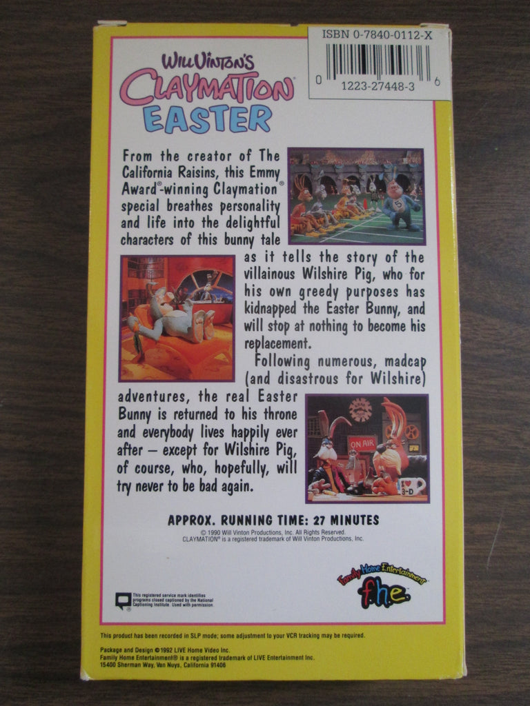 Will Vinton's Claymation Easter VHS 1990 – Fun Stuff Super Store