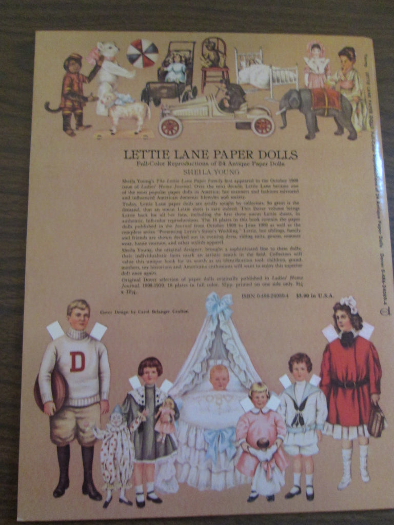 Lettie Lane Paper Dolls Reproductions of 24 Antique Paper Dolls Sheila ...