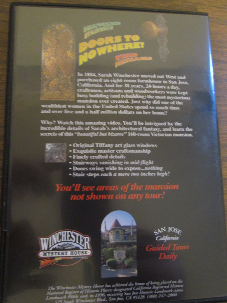 Winchester Explored Secrets of the Mansion San Jose CA DVD – Fun Stuff ...