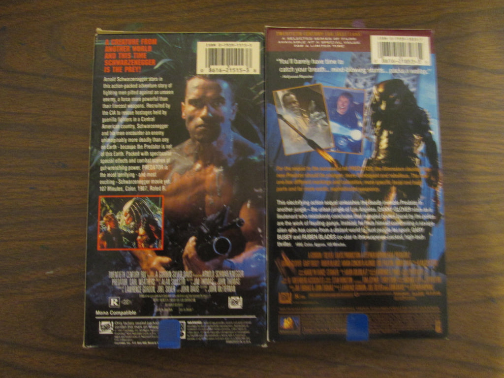 Predator and Predator 2 VHS 1987 & 1990 – Fun Stuff Super Store