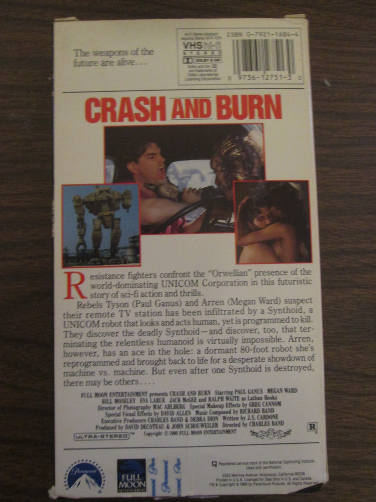 Crash and Burn VHS 1990 – Fun Stuff Super Store