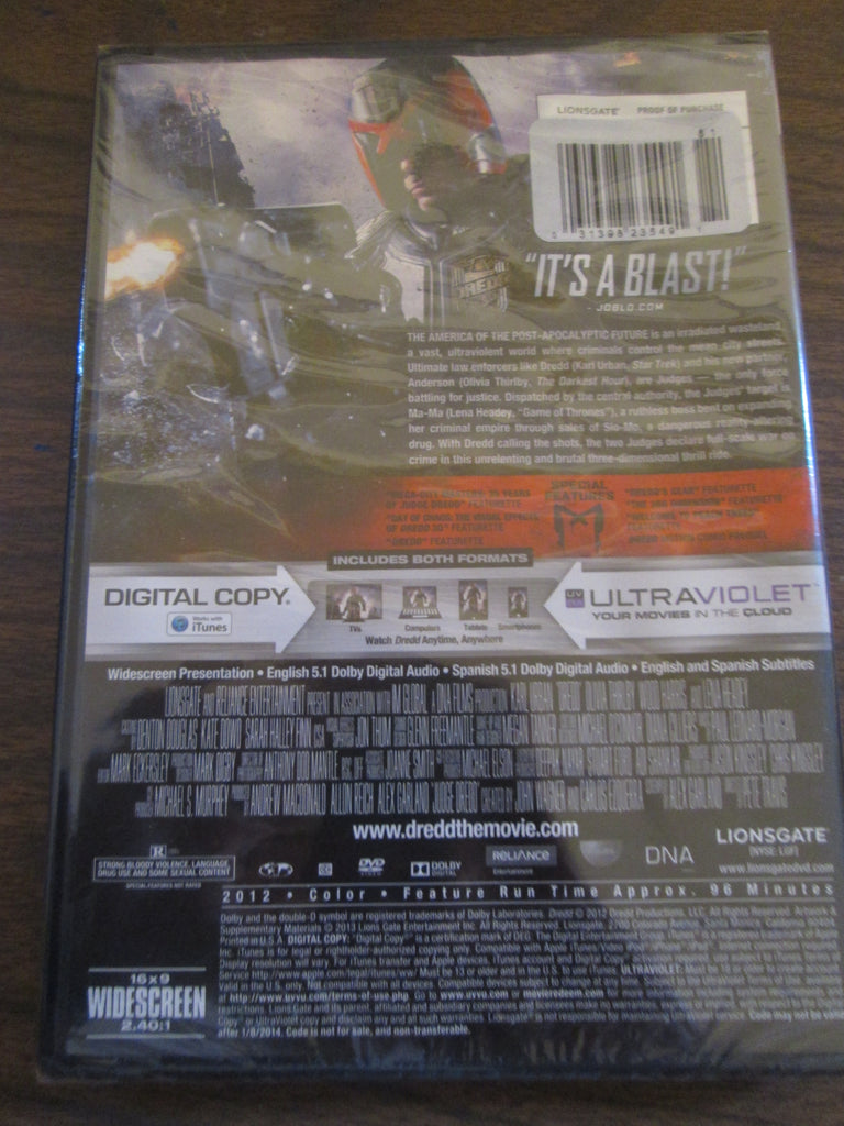 Dredd DVD Movie Sealed Judgement Is Coming 2012 – Fun Stuff Super Store