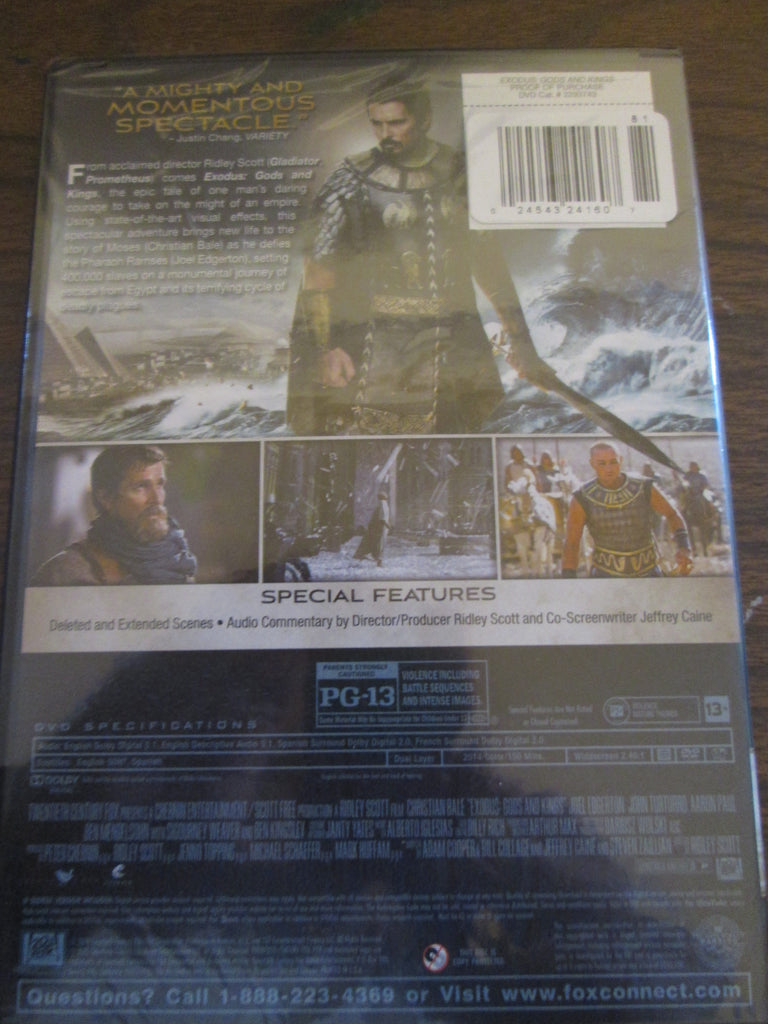 Exodus Gods And Kings The Epic Story of Moses DVD Sealed 2014 – Fun ...