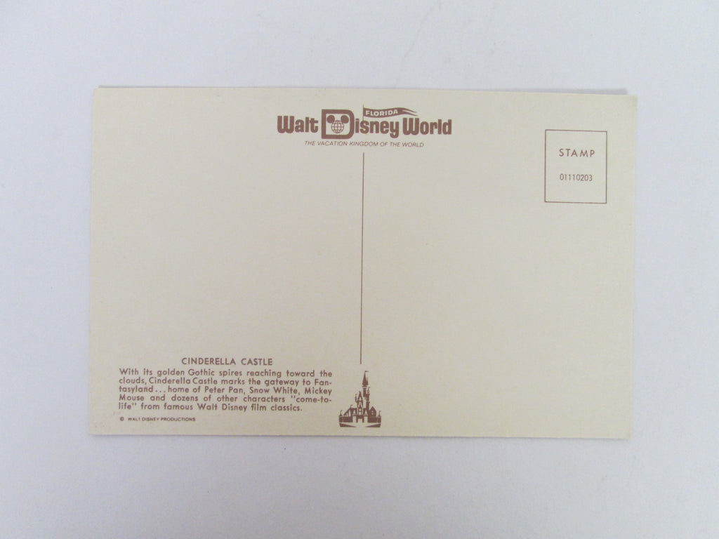 Vintage Disney Post Card 1970s Cinderella Castle – Fun Stuff Super Store