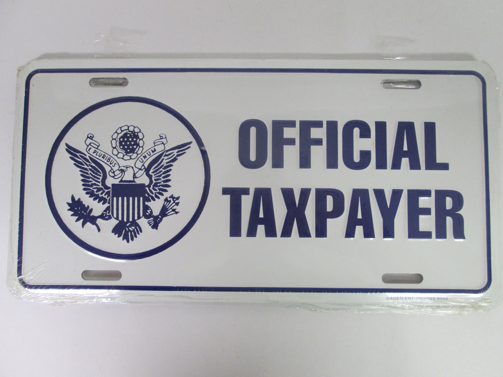 Official Taxpayer License Plate – Fun Stuff Super Store