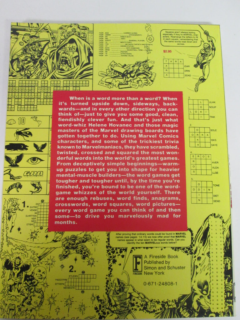 Stan Lee Presents Marvel Word Games Word Finds Crossword scrambled Wor ...