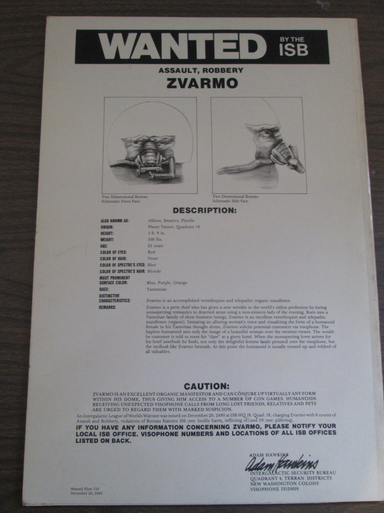 WANTED 22 Full-Color Posters of the Most Wanted Alien Criminals Oversi ...